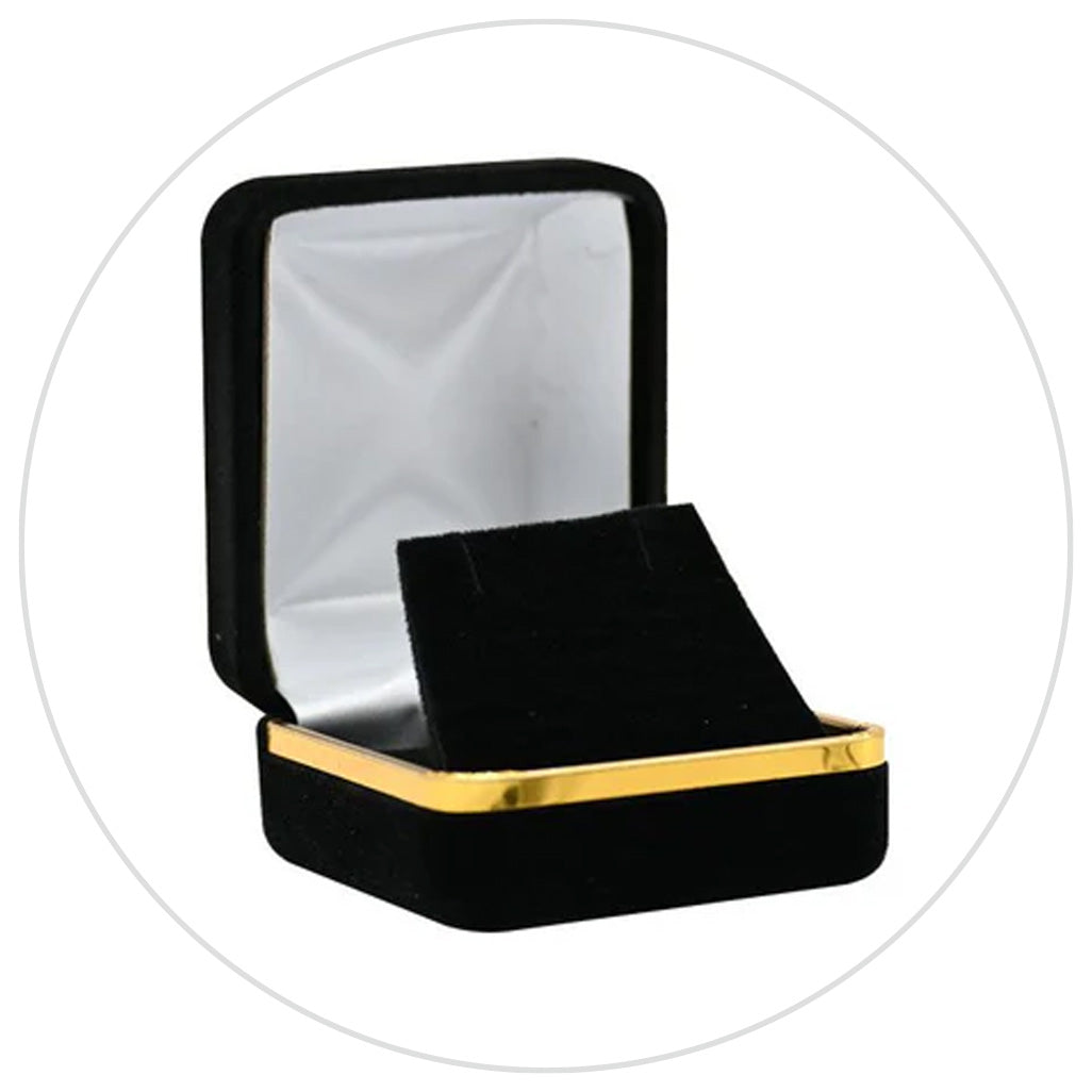 Black and Gold Velvet Jewelry Boxes | Gems On Display