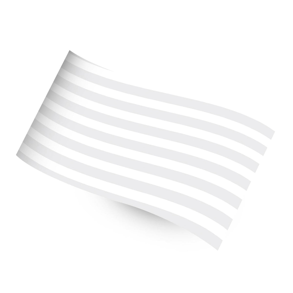 Silver & White Lines Tissue Paper – 20" x 30" Sheets (480 Sheets per R